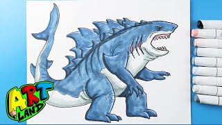 How to Draw a ROBLOX PIGGY MECHAGODZILLA!!! | Doovi