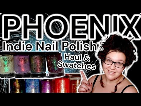 Brazilian Brand Highlight | PHOENIX Indie Nail Polish Haul with live Swatches on natural nails ...