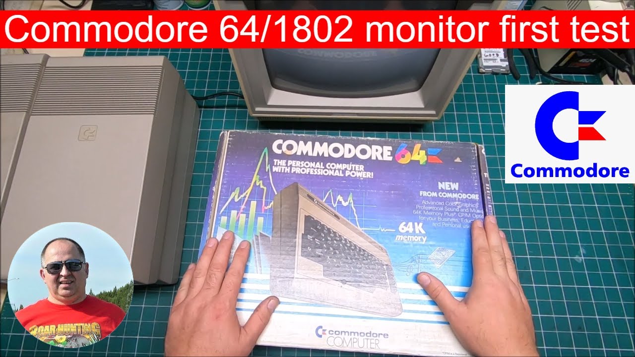 Finally I got Commodore 64 C64 and 1802 monitor let see if it works ...