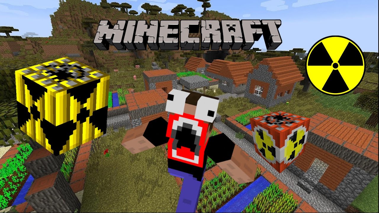 How to explode a Minecraft village - YouTube