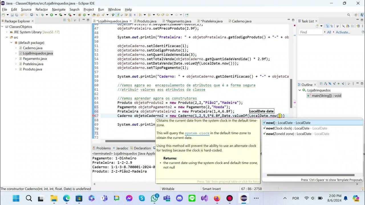 Construtores no Java - YouTube