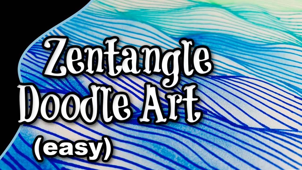 Zentangle Doodle Art (Easy) - Doodle Art for Beginners - YouTube