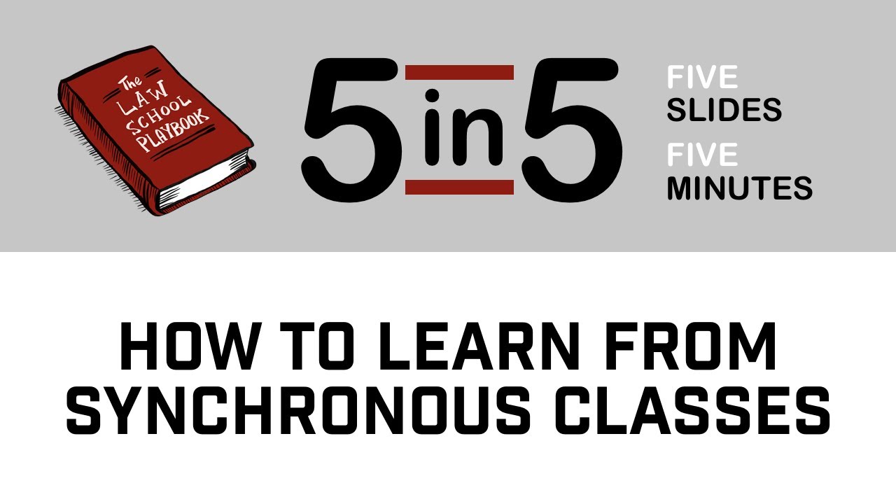 How To Learn Through Synchronous Classes - YouTube