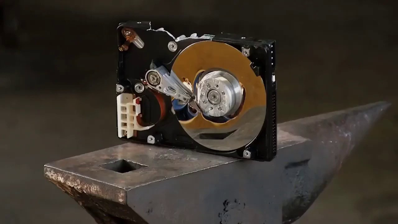 Which Is The Best Way Of Destroying A Hard Drive - YouTube
