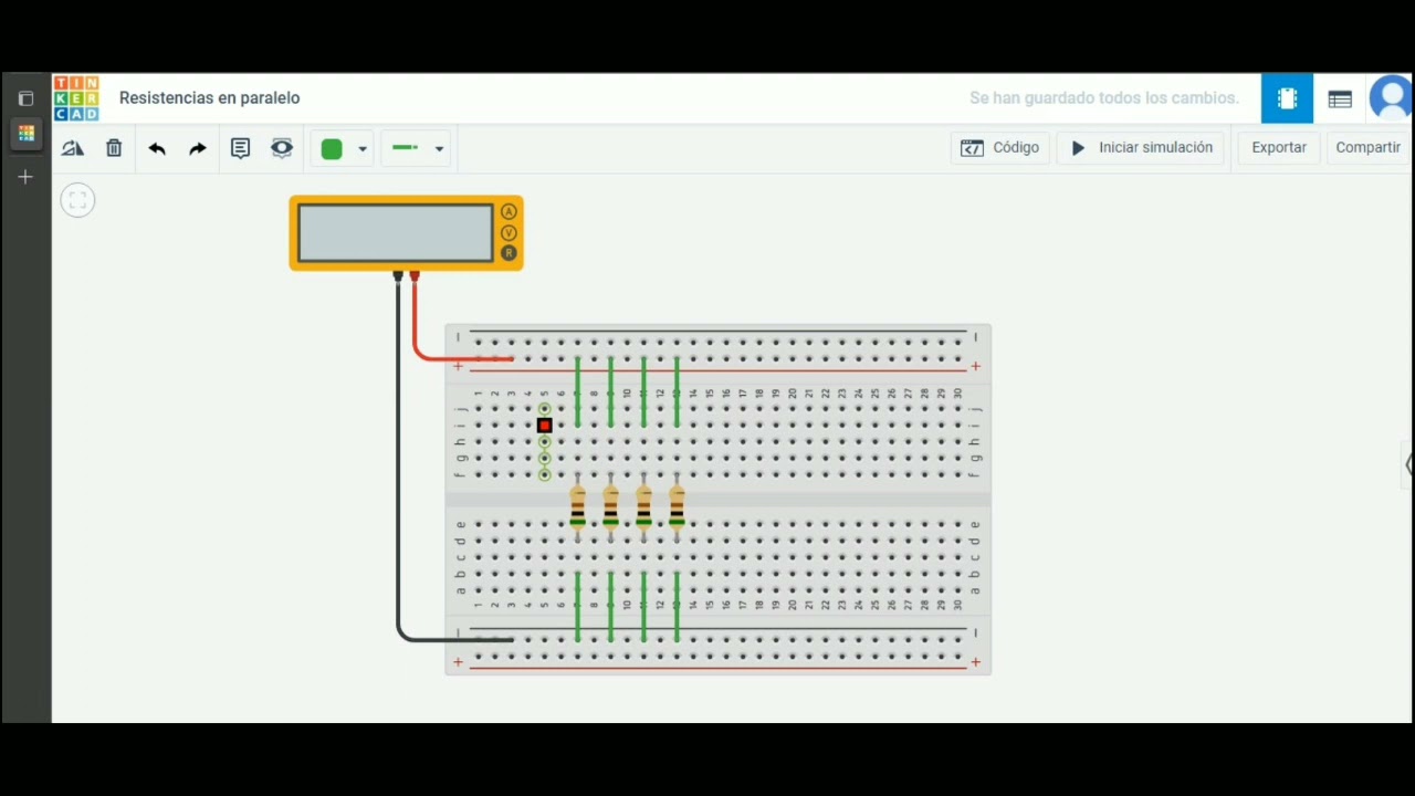 Resistencias en Paralelo - Tinkercad - YouTube