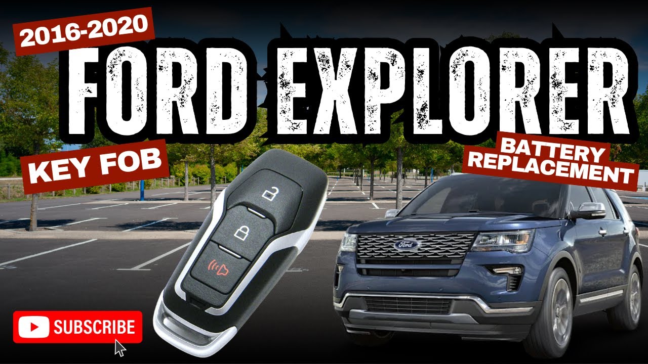 2017 Ford Explorer Key Fob Battery Replacement (2016–2020 DIY Guide ...