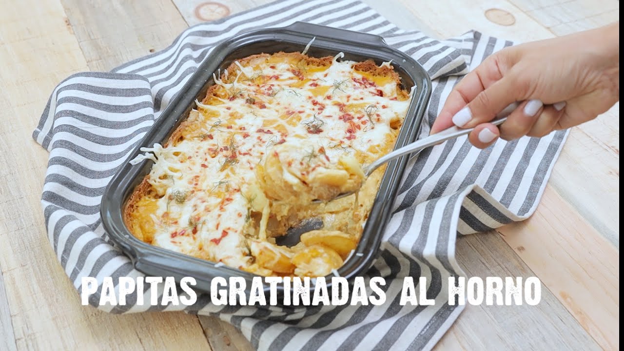 Papitas gratinadas al horno - YouTube