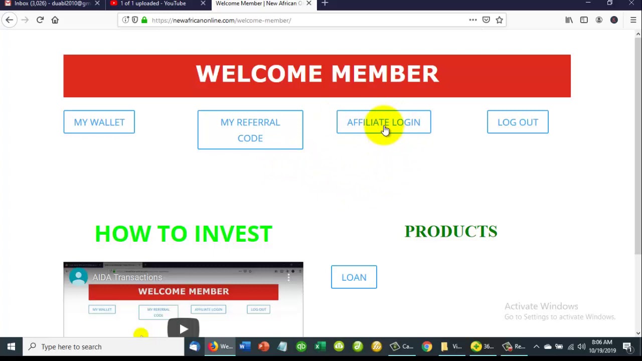 AIDA Referral Code - YouTube