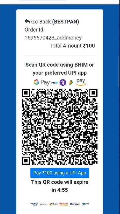 UPI QR Code Generator Pay via UPI Feature. Scan and Pay Accept All UPI ...