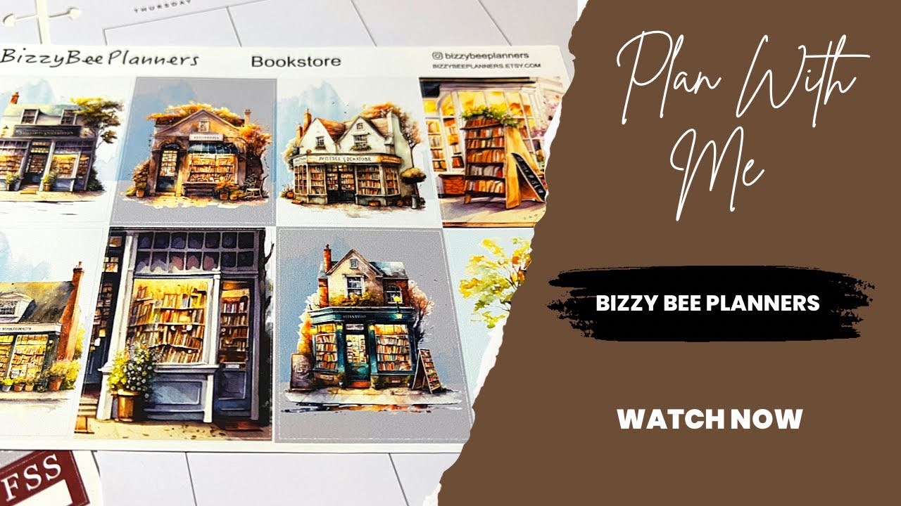 Plan With Me// Featuring Bizzy Bee Planners// Happy Planner - YouTube