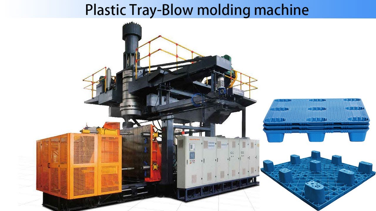 Plastic Tray(Pallet)-Blow molding machine - YouTube