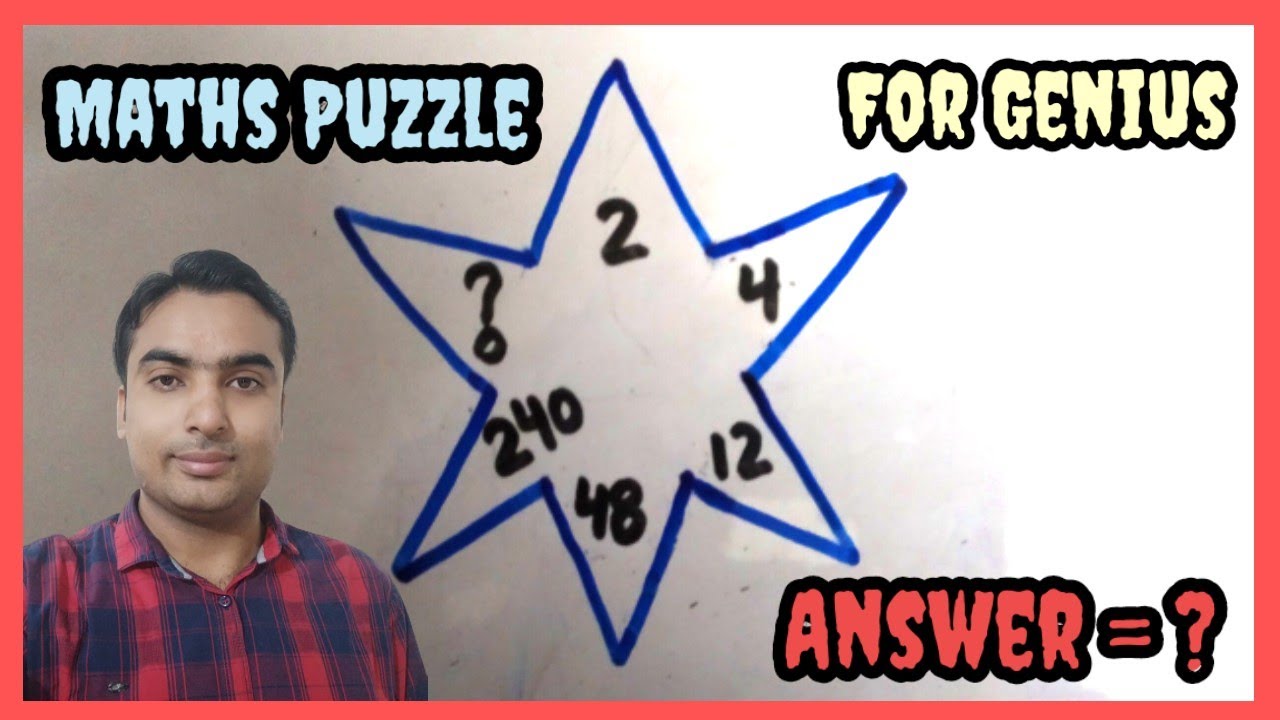 Maths Puzzle || How to solve Maths Puzzle || maths puzzle with solution ...