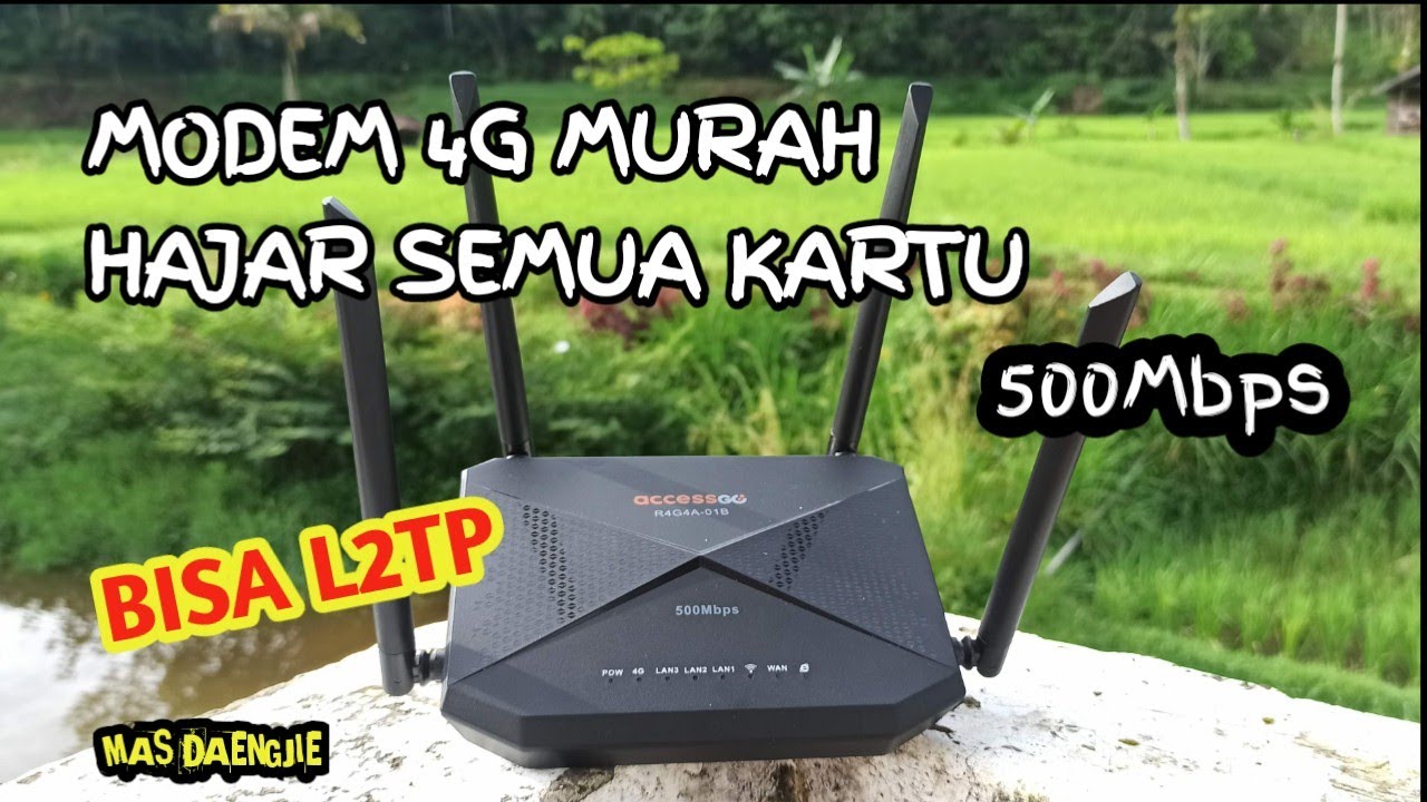 REVIEW MODEM 4G SEMUA KARTU ACCESSGO R4G4 #MODEM #OPENWRT - YouTube