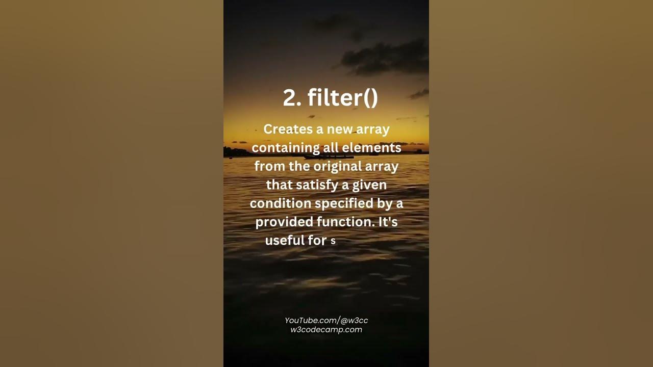 Javascript Array Functions Javascript Nodejs Javascriptframework Node Vuejs Reactjs Youtube 0741