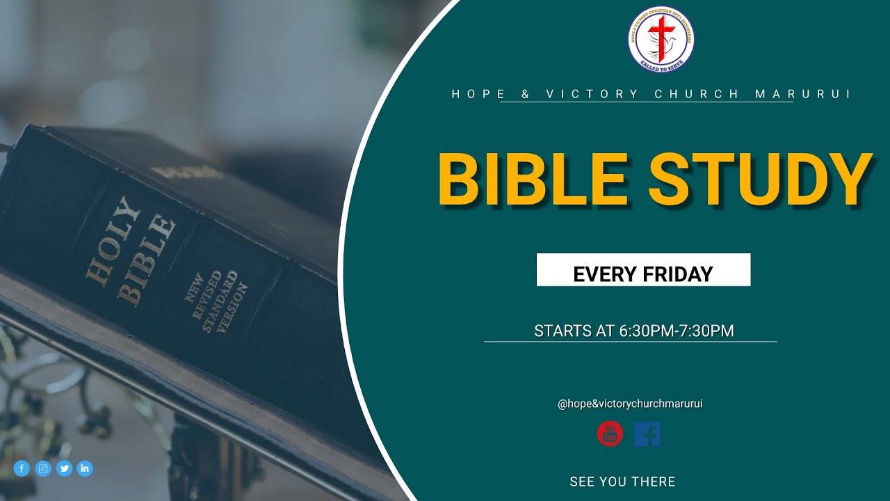 FRIDAY BIBLE STUDY - YouTube