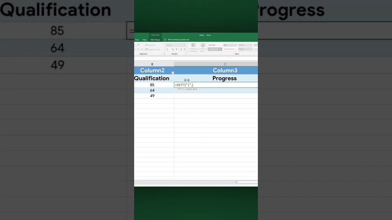 In Progress Symbol In Excel