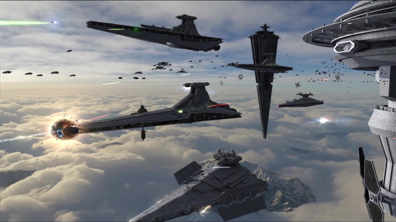 Epic Cinematic Space Battle - STAR WARS EMPIRE AT WAR REMAKE - NPC Wars ...