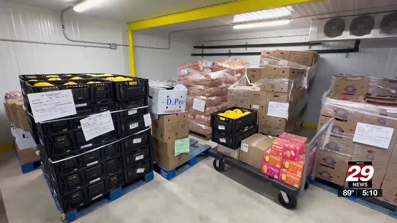 Blue Ridge Area Food Bank expands cold storage unit - YouTube