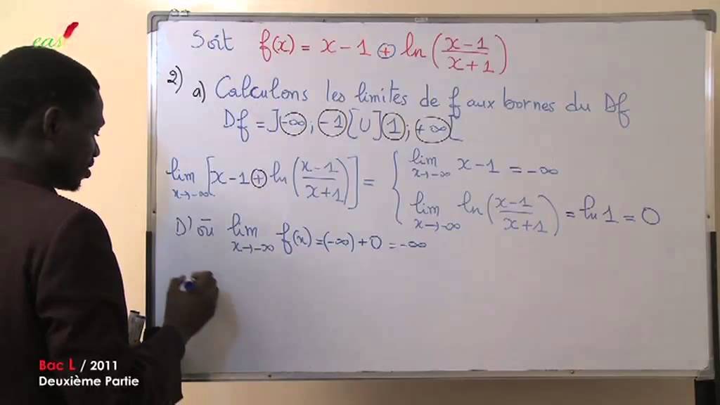 Exercices - Terminale - Mathématiques : Fonction LN Bac L 2011 ...