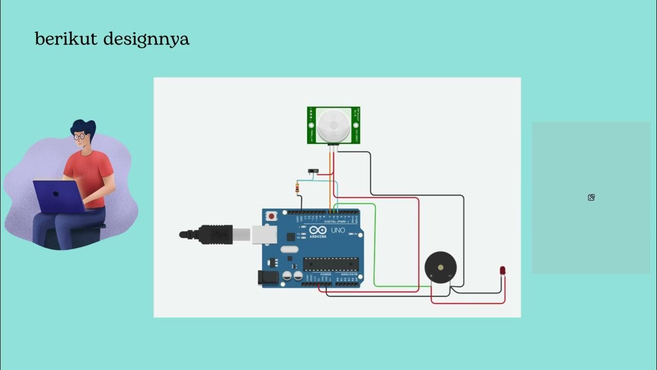 Cara membuat simulasi alat sensor gerak dengan APK Tinkercad - YouTube