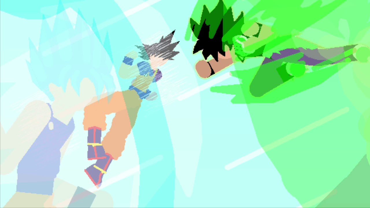 Dragon ball super broly movie stick nodes art - YouTube