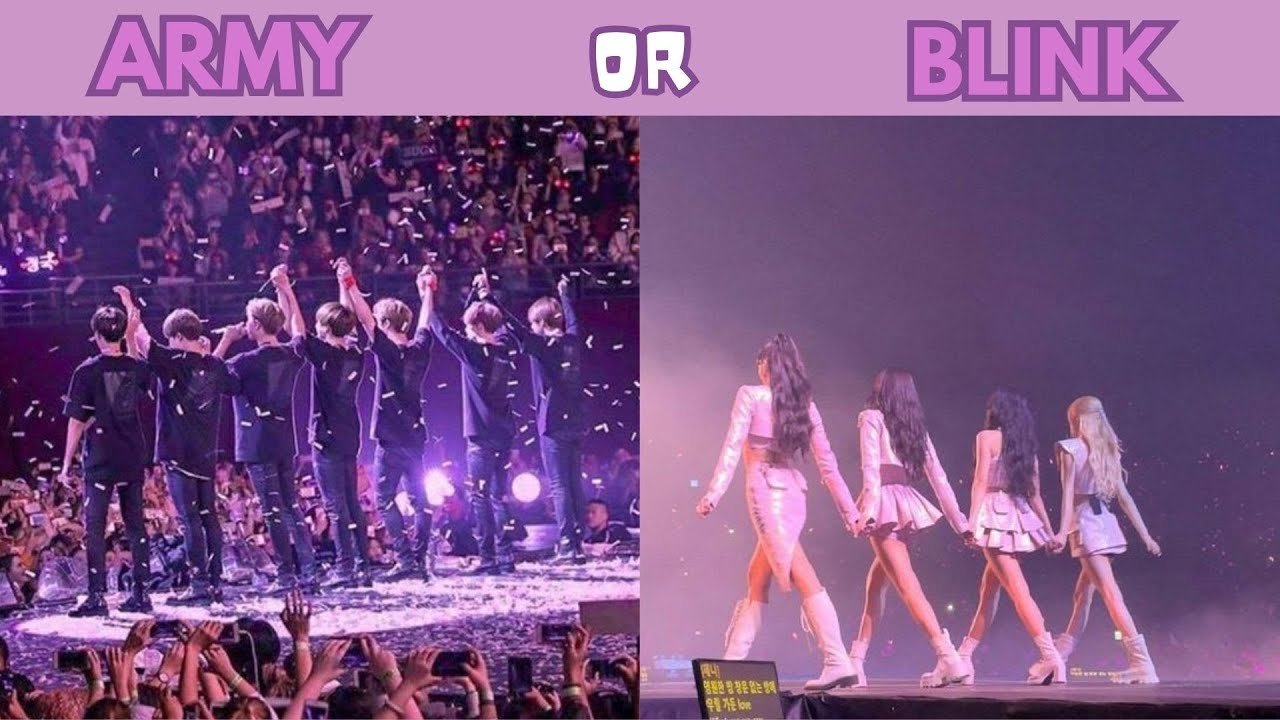 ARMY VS BLINK ♥️. BTS VS Blackpink Difference Between BTS army ...