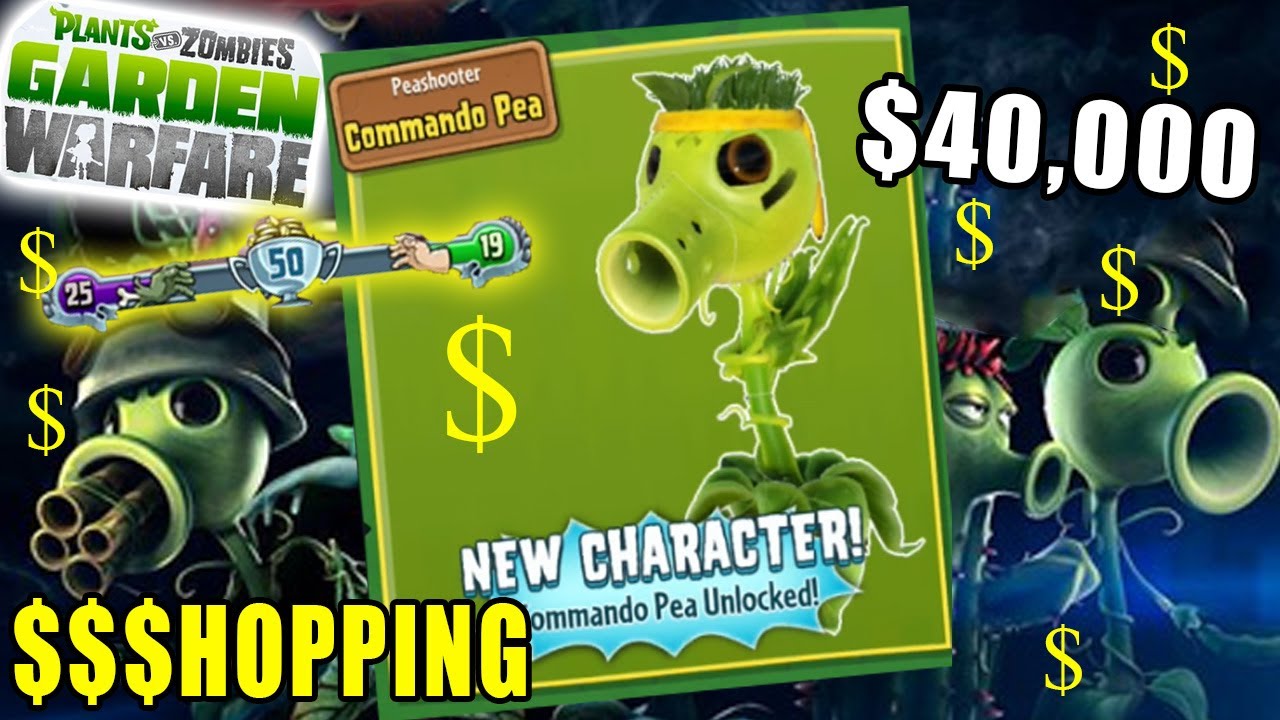 Rare Commando Pea Unlocked! Plants vs. Zombies Garden Warfare ...