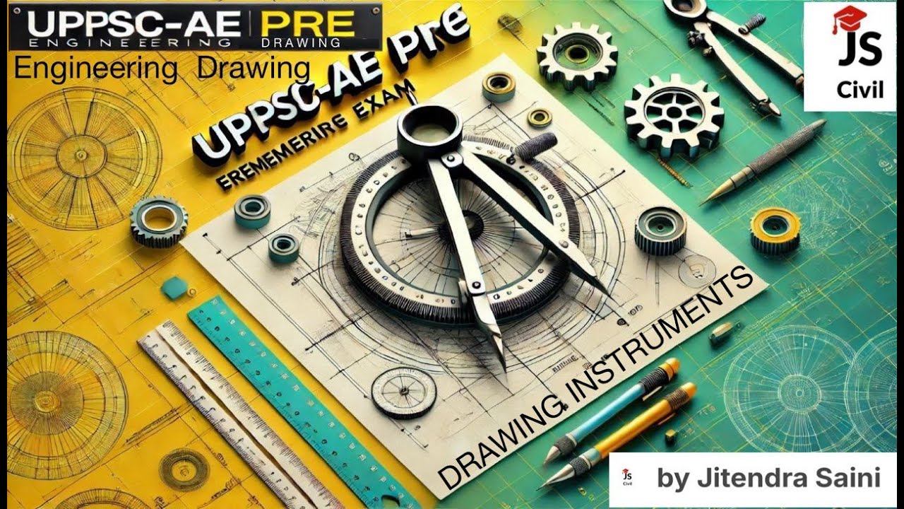 UPPSC-AE-PRE || Engineering Drawing-02 || Drawing Instruments || Civil ...