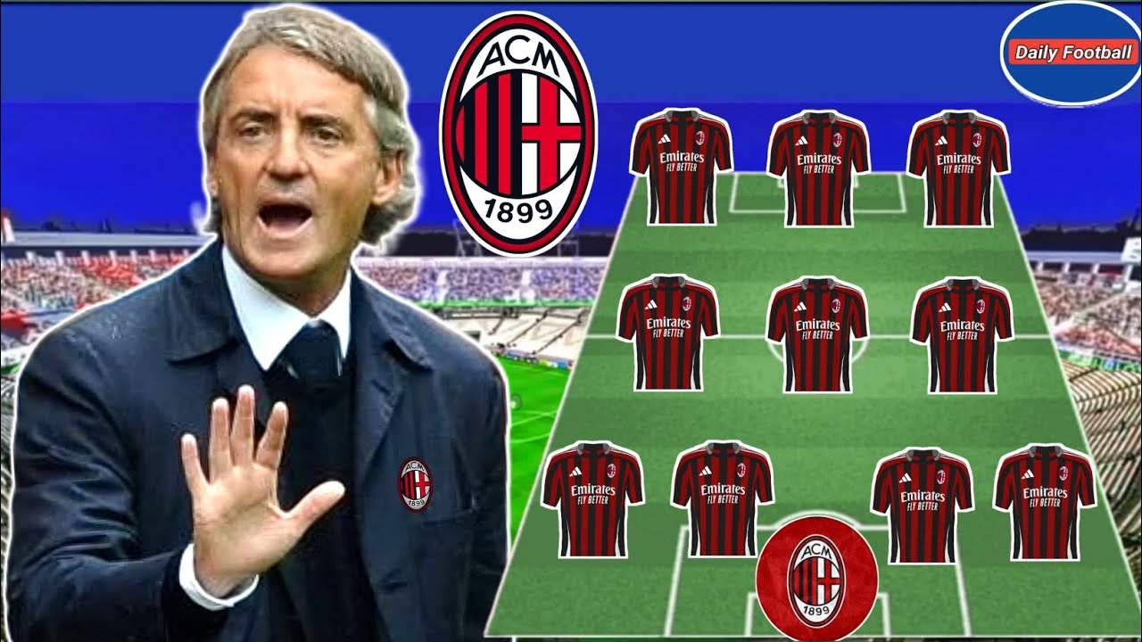Done Deal 👍 Ac Milan New Manager Roberto Mancini 😱 Mancini Dream Lineup ...