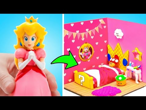 Princess Peach’s Dream Bedroom! 👑✨ Cozy DIY Castle Room 🍄💖