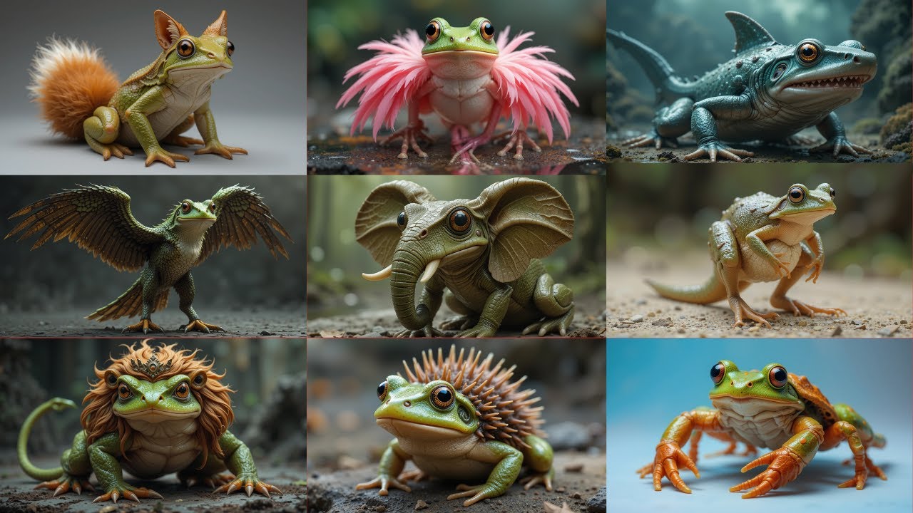 🌟🦎 Unbelievable Animal Fusion Hybrids: 🐸 Frog + Other Species! 🐾💫 - YouTube