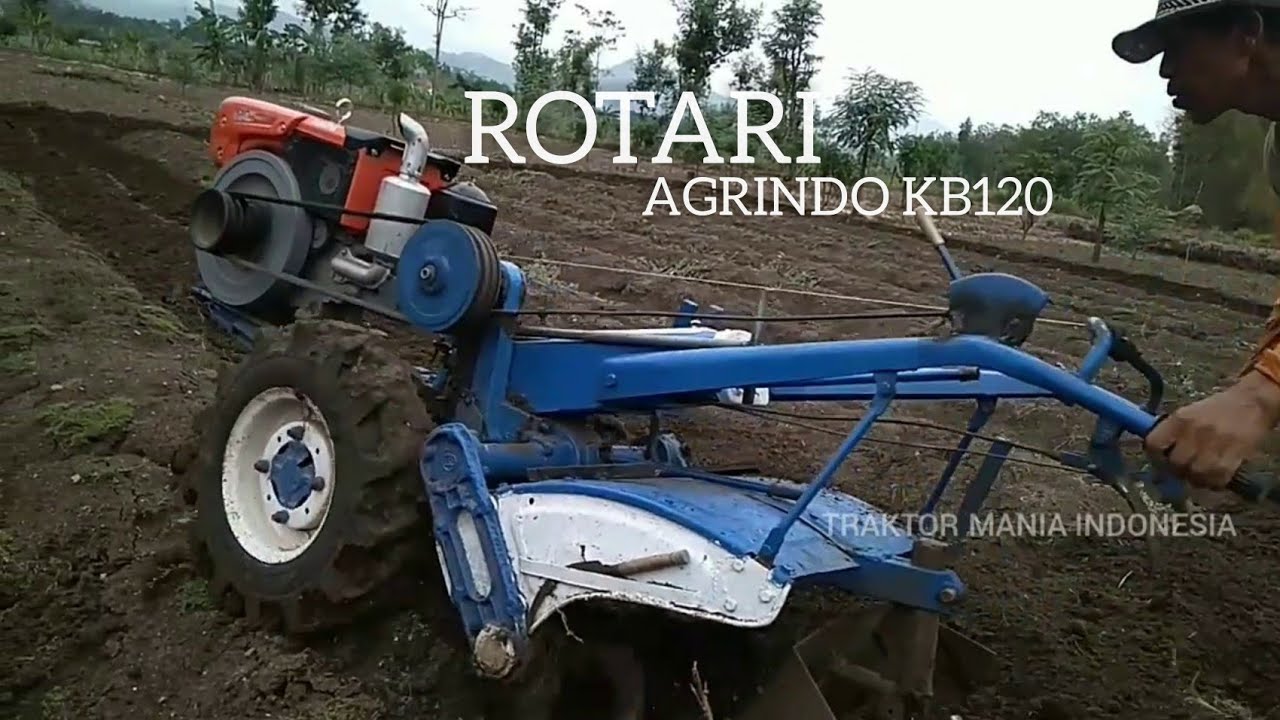 BONGKAR BEDENGAN - AGRINDO - KUBOTA 110 - ROTARI TRAKTOR - YouTube
