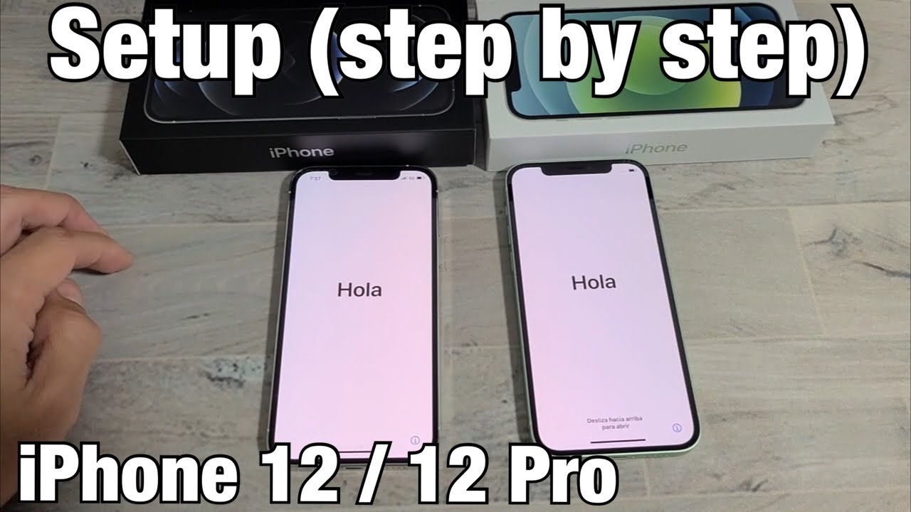 How to Setup (step by step) iPhone 12 / 12 Pro - YouTube