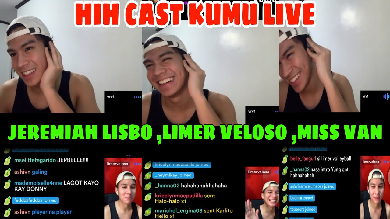 LIMER VELOSO ,JEREMIAH LISBO KUMU LIVE with MISS VAN (HIH CAST) MAY 30 ...