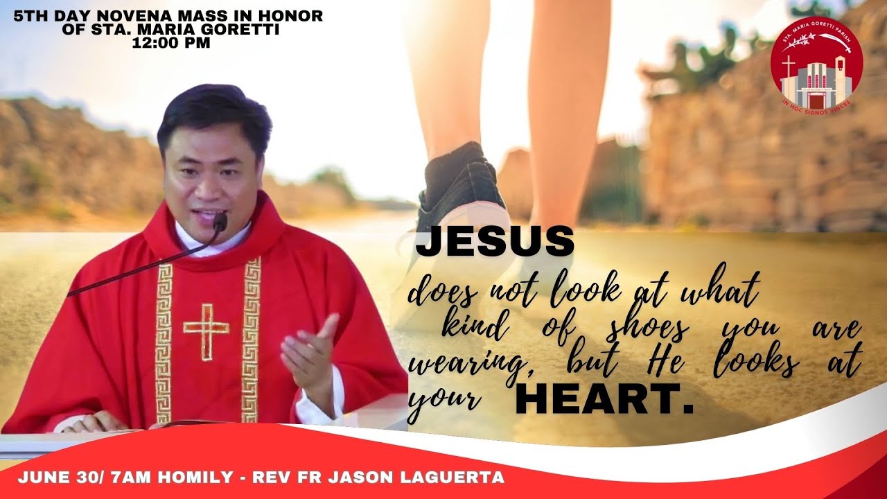 July 1 @ 12 15 pm 5th Novena Mass with Fr. Jason H. Laguerta - YouTube