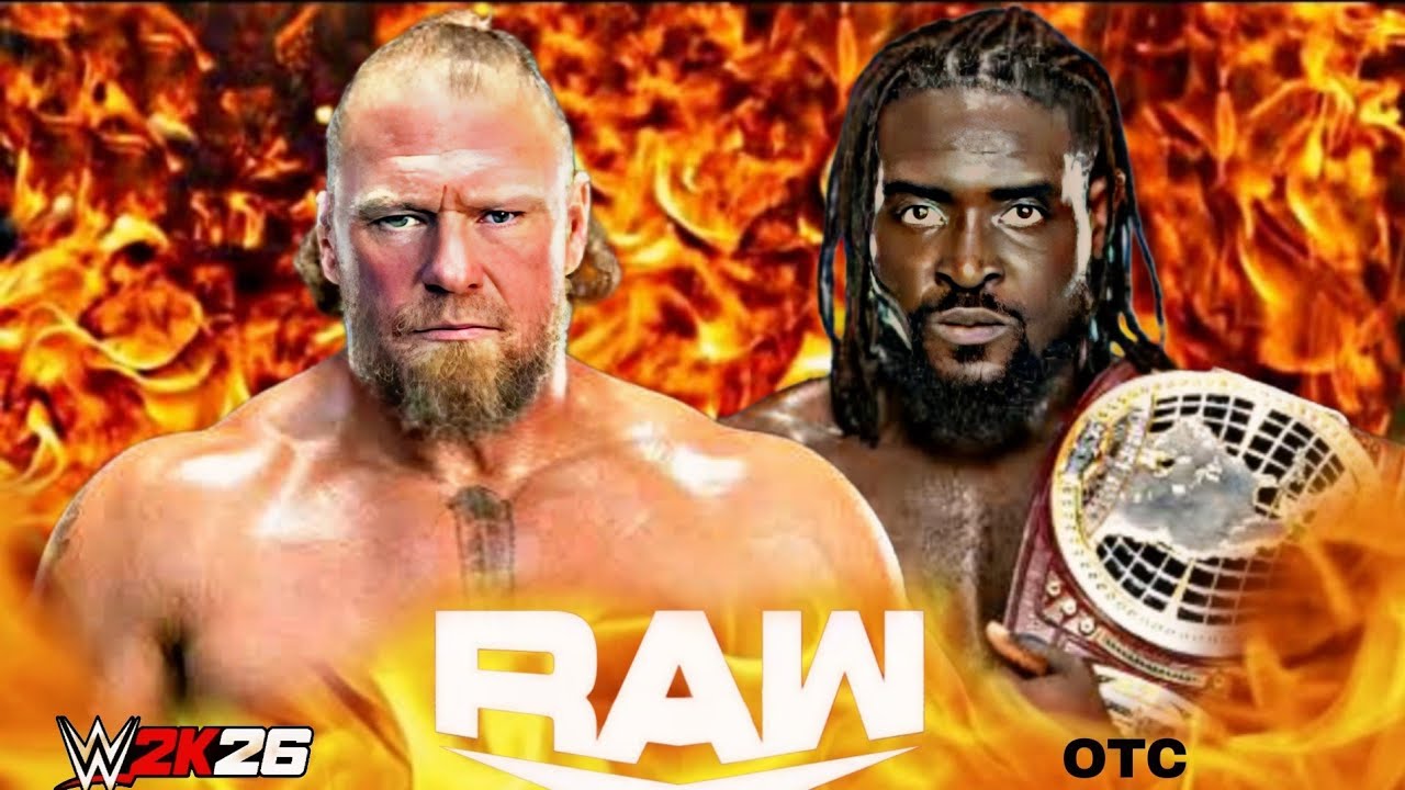 Brock Lesnar vs Oba Femi Wwe Raw 26 March 2026 WWE2K26 - PS5 4K Game ...