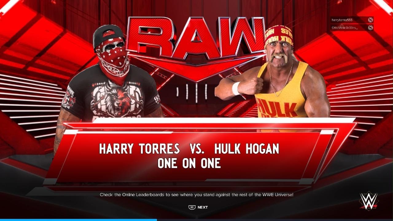 WWE 2K24 The Bigman Harry Torres vs Hogan - YouTube
