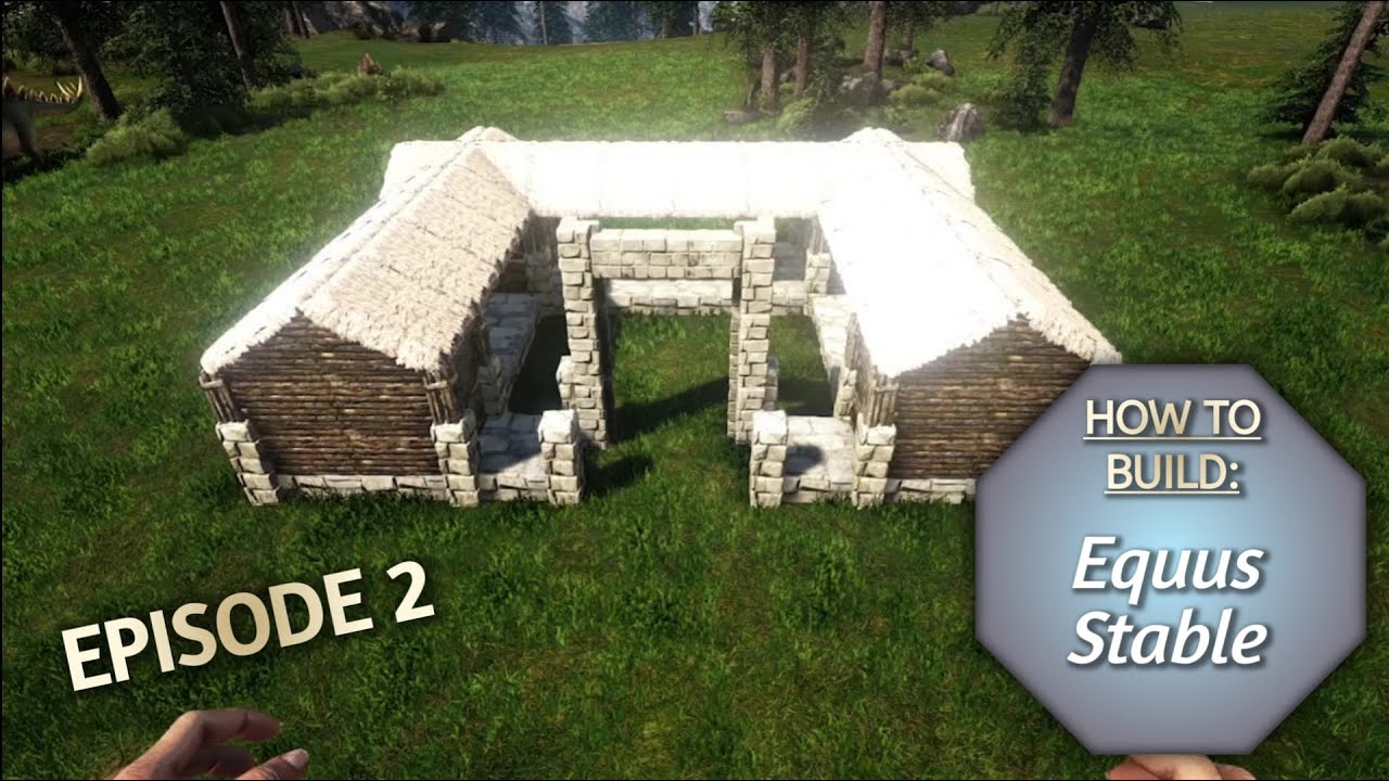 Ark Survival Evolved - How to build [EP.2]: Equus Stable - YouTube