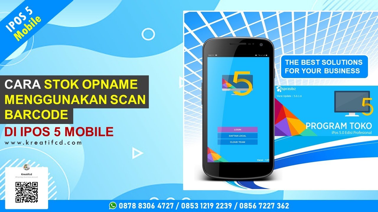 Cara Stok Opname menggunakan Scan Barcode di IPOS 5 Mobile - YouTube