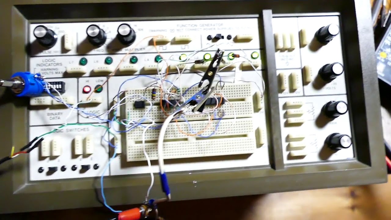 Test of 4 bit recursive turing machine preliminary - YouTube