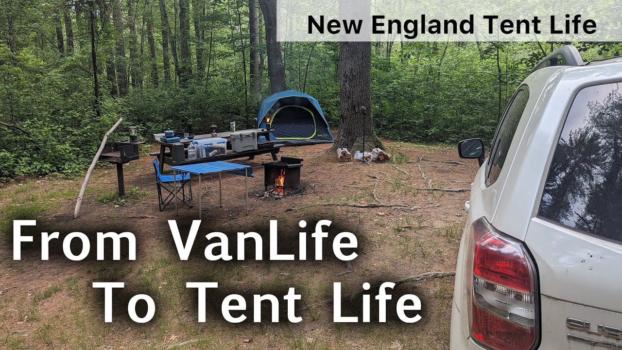 Leaving The Van Behind For A Night - Trying Out Tent Life - YouTube