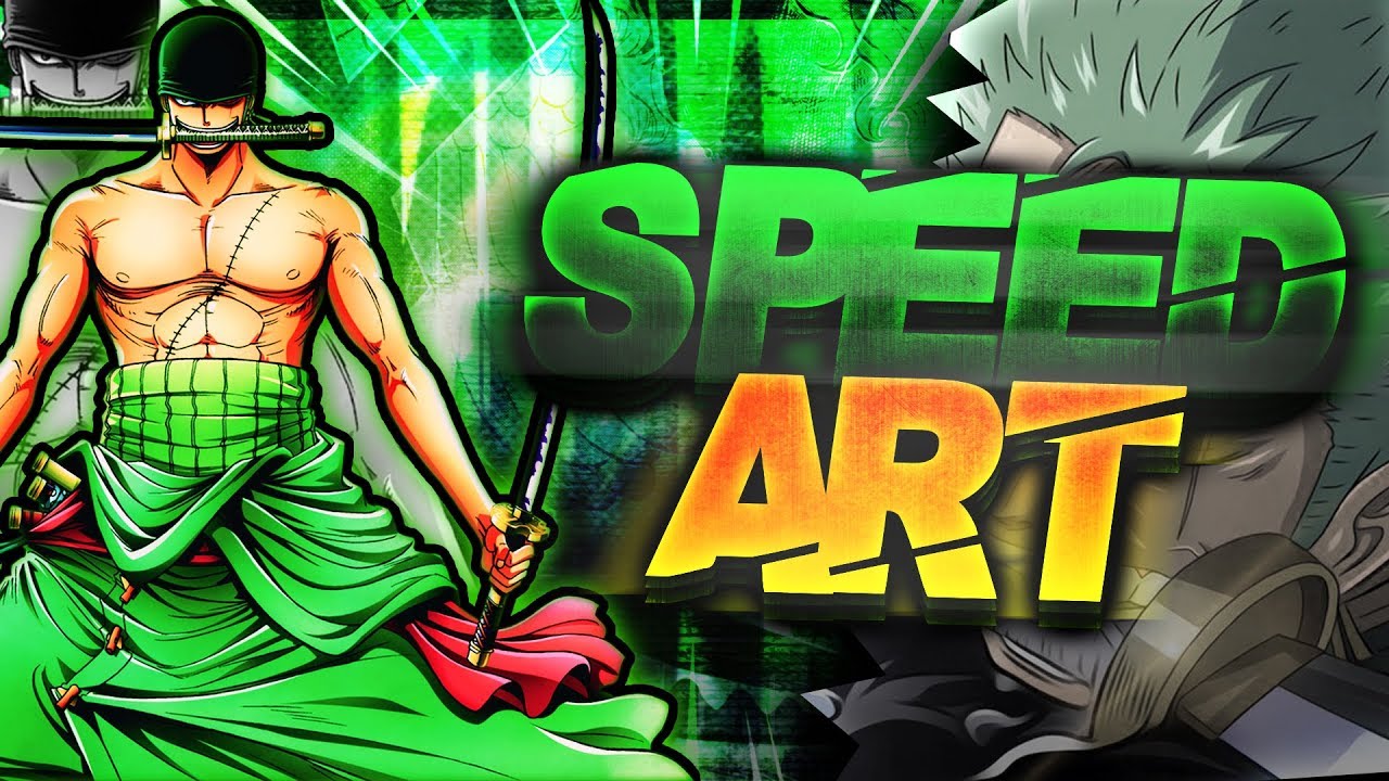 ~ SPEED ART ~ [ ZORO ~ ONE PIECE ] - YouTube