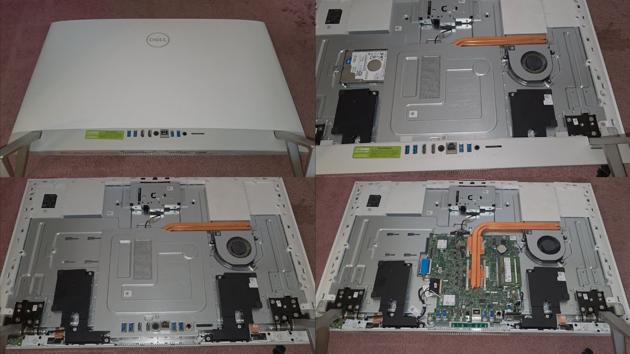 DELL Inspiron 27 7710 All-in-One Disassembly RAM SSD Hard Drive Upgrade ...