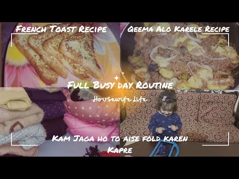 Thori Jaga Ho To Aise Kapre Fold Karen | Qeema Alo Karele Recipe ...