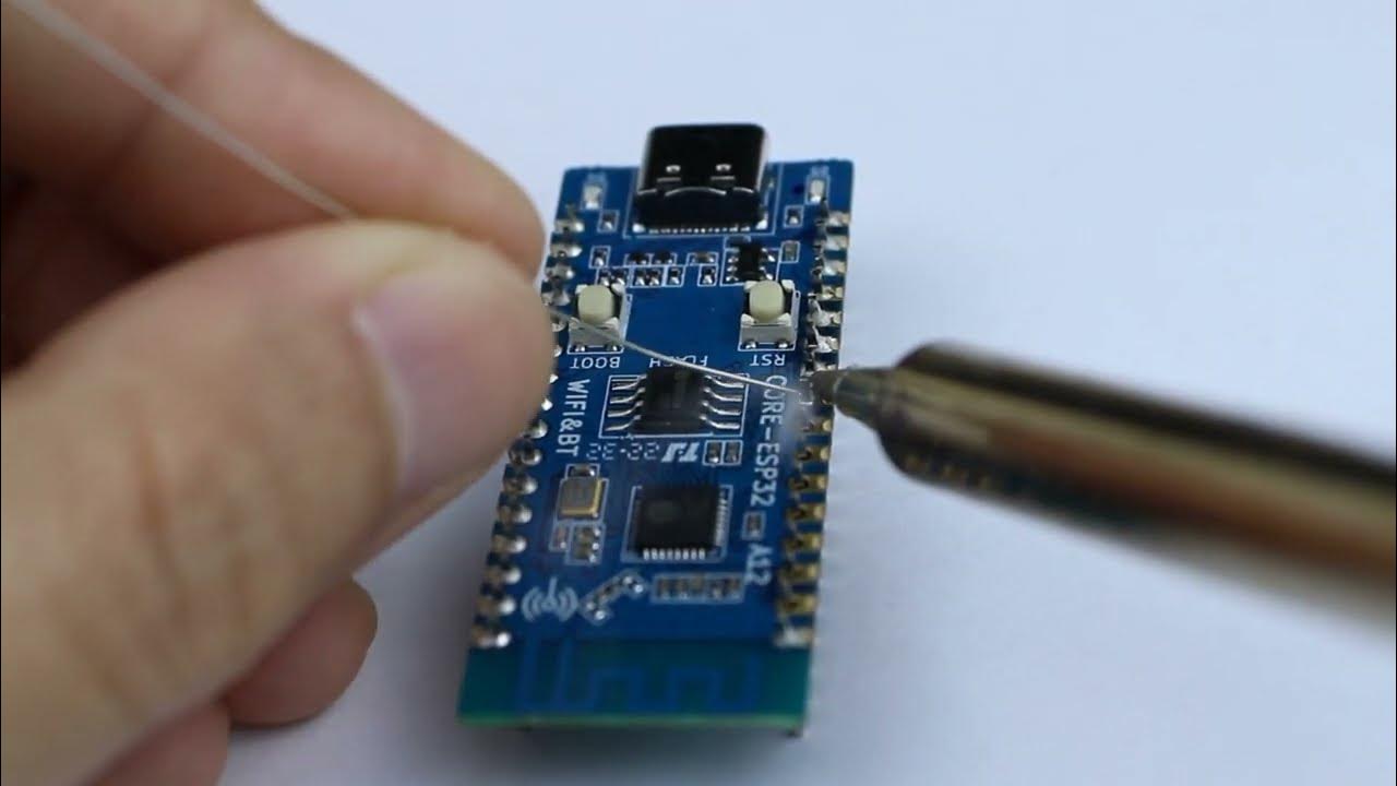 Soldering Routine: MAX30102, LCD12864, ESP32C3 - YouTube