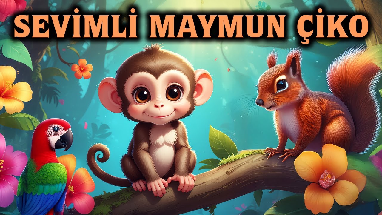 Sevimli Maymun Çiko Masalı #funny #monkey #maymun #animation # ...