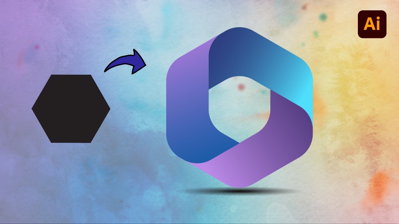 Design Microsoft 365 Logo Like a Pro | Illustrator Tutorial - YouTube