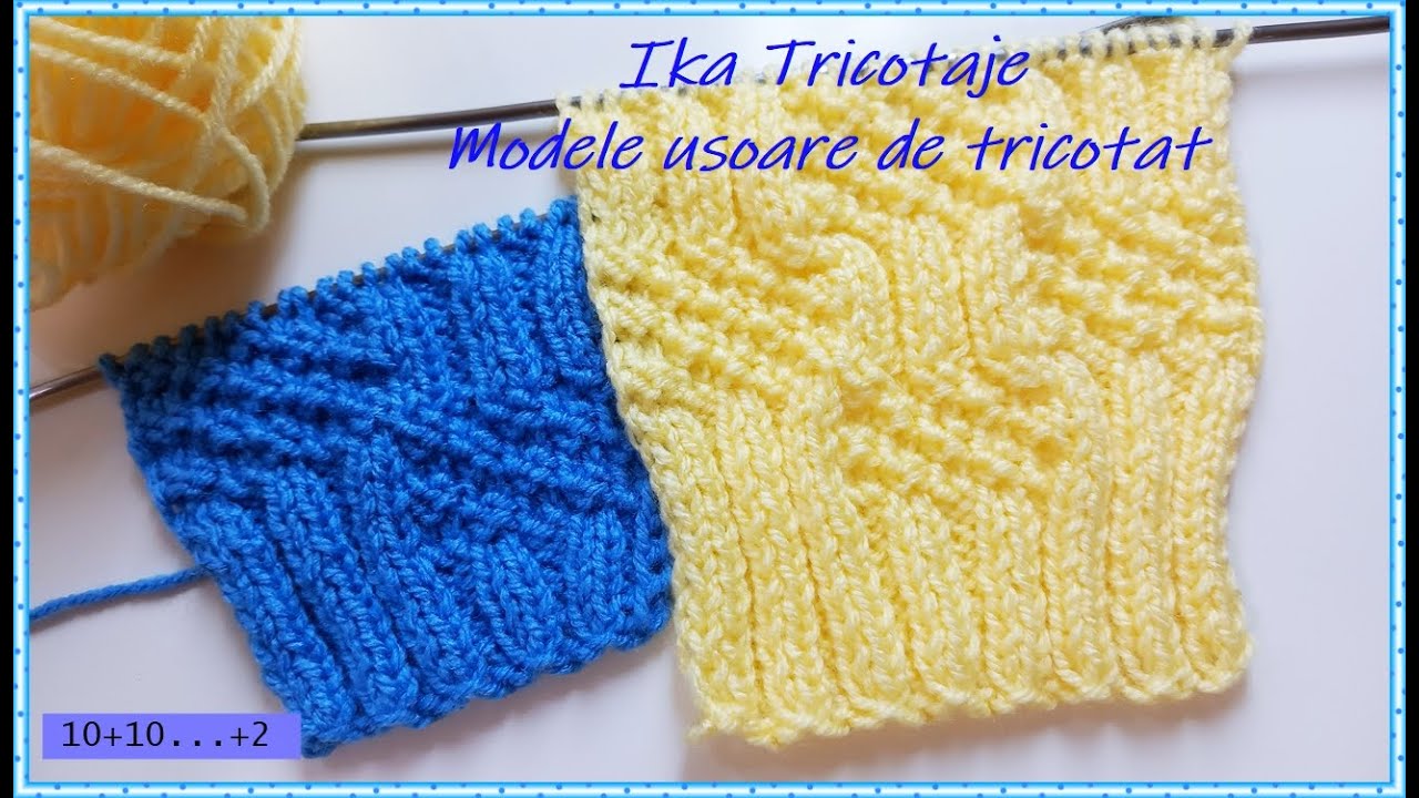 Tricotam un model simplu si dragut. Tutorial - YouTube