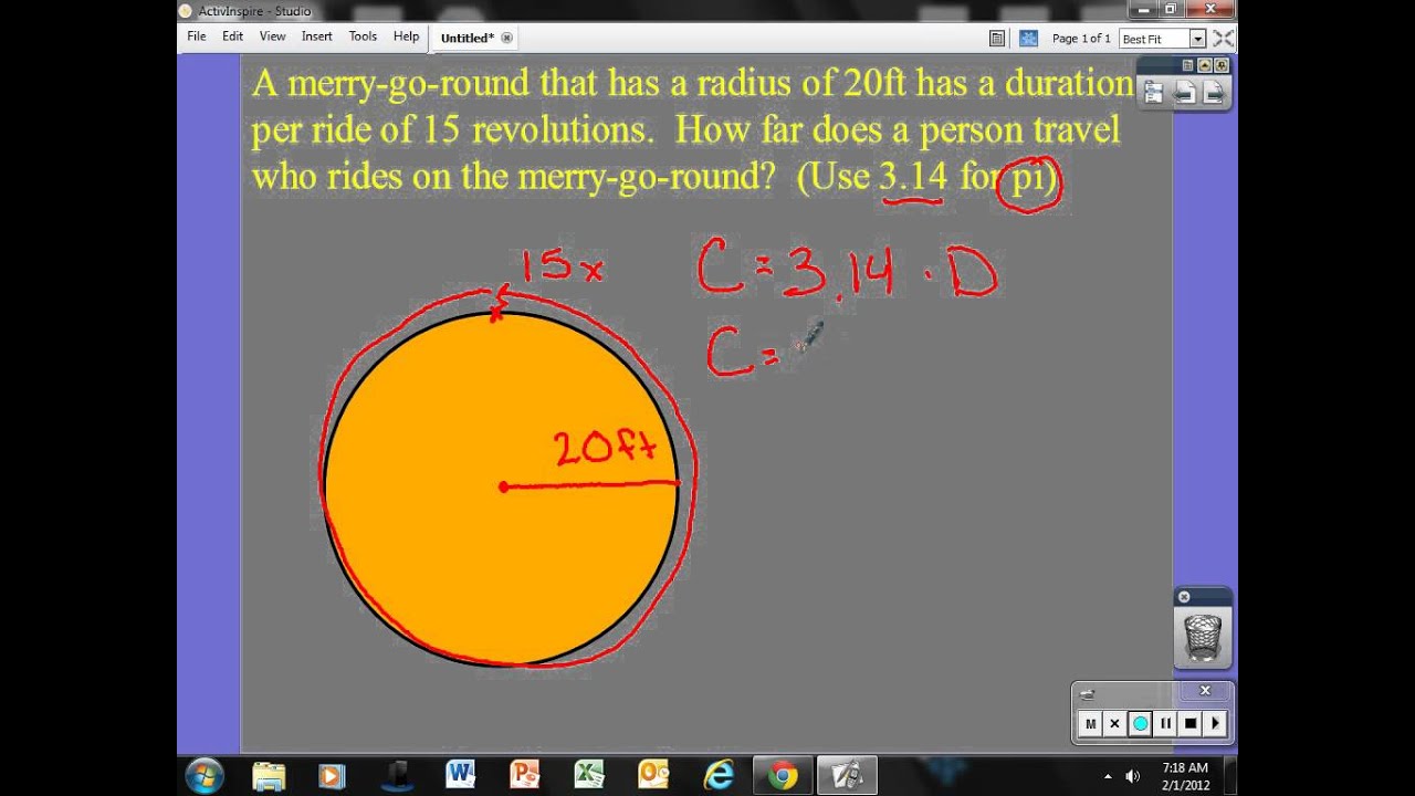 Circumference and Revolutions - YouTube