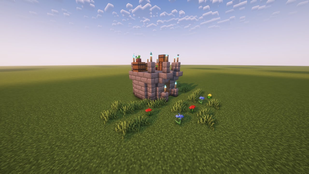 4 Minecraft Mini Starter Bases! - YouTube